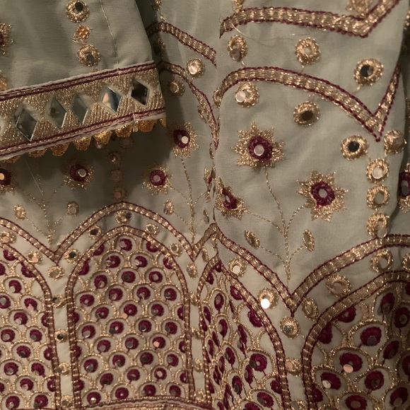 Dresses | Mint Green Indian Sharara Suit | Poshmark